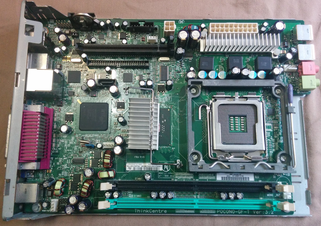 IBM Q965 LENOVO THINKCENTER MOTHERBOARD M55 POCONO-GF-T VER 3.2 FRU 43 ...